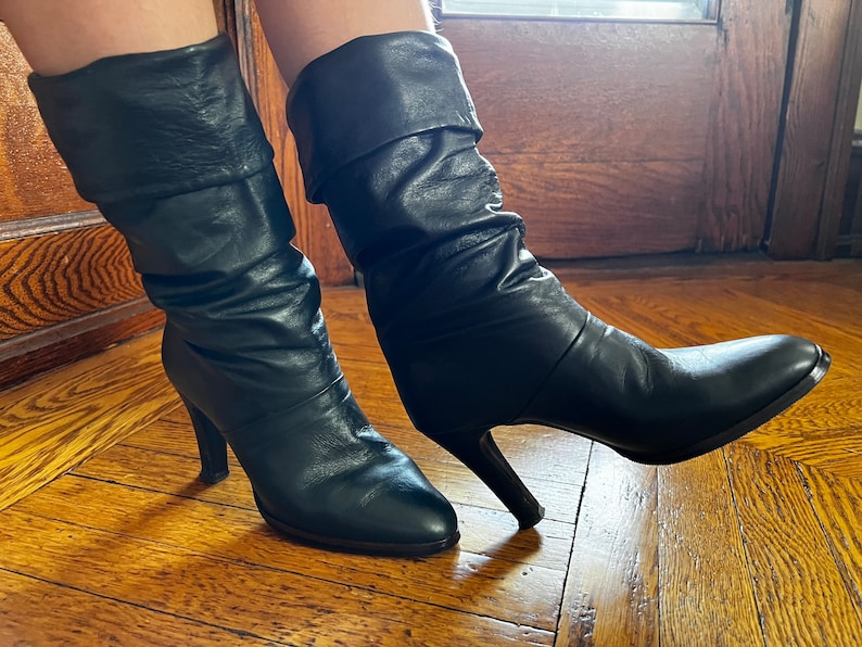 1980s Joyce of California Leather Boots Size 7.5W - Etsy