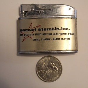 1950s Mastercraft Lighter With Britainaire/samuel Starobin Advertising ...