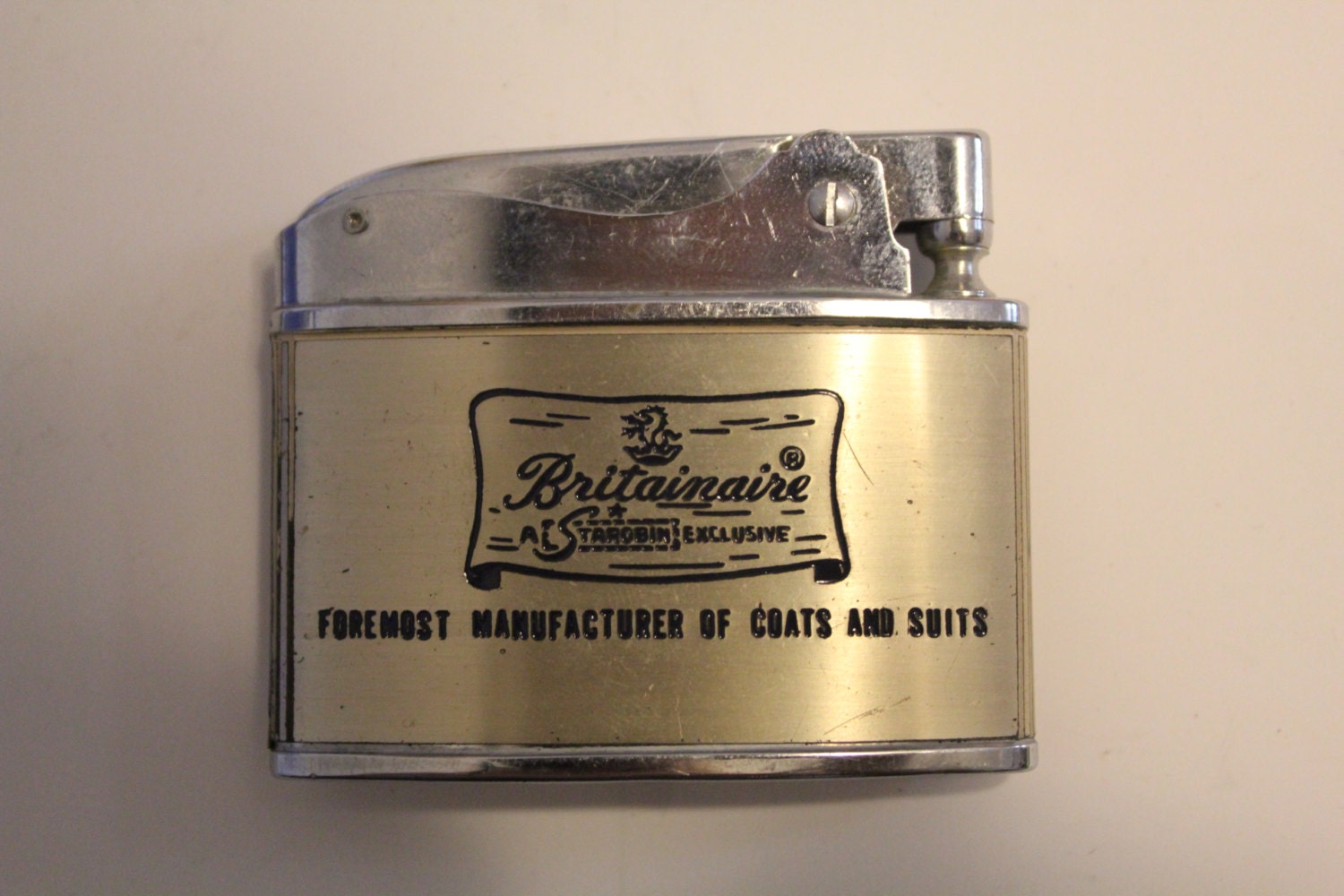 1950s Mastercraft Lighter With Britainaire/samuel Starobin Advertising ...
