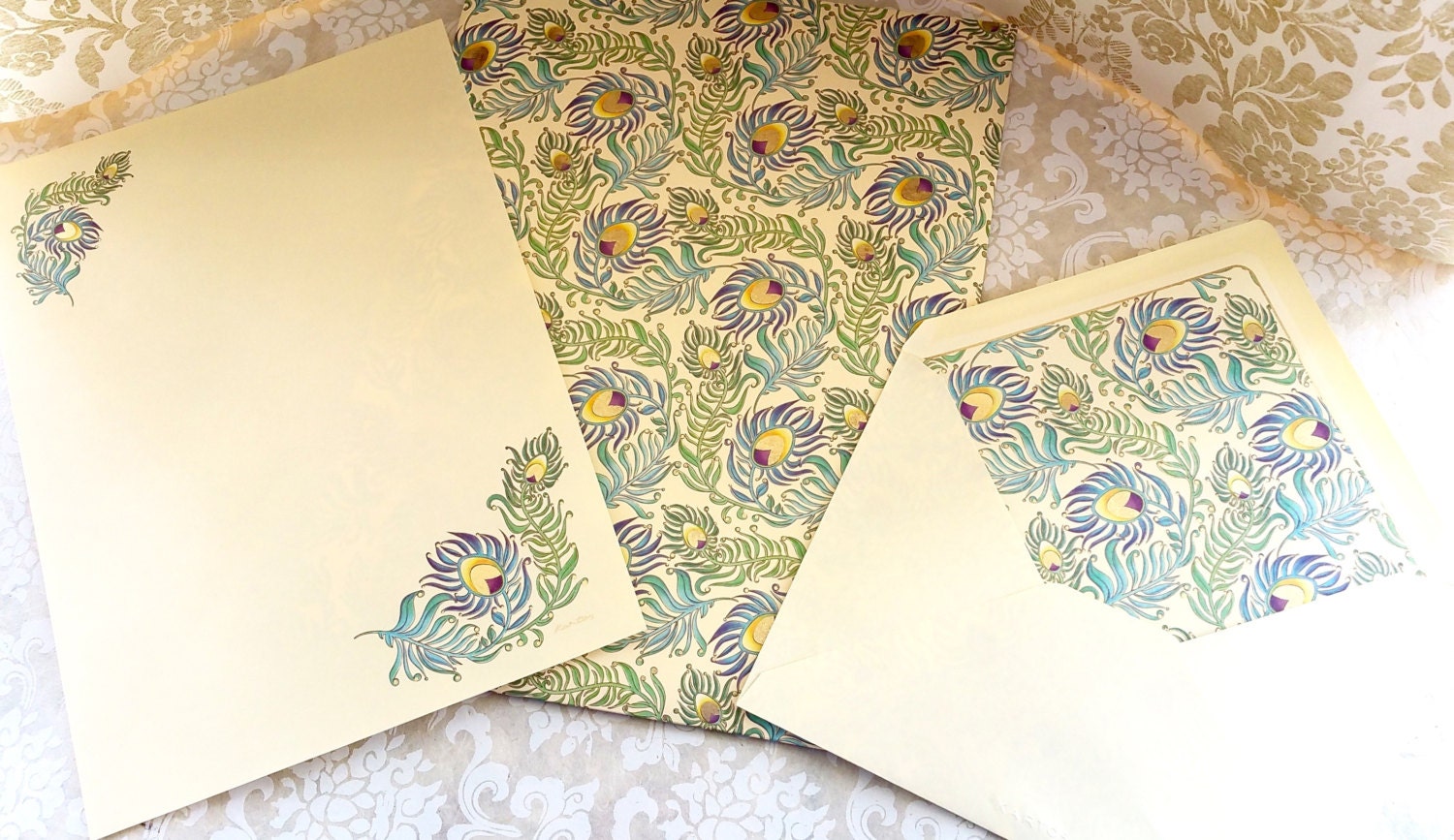 LETTER WRITING SET Italian Stationery Kartos Stationery | Etsy