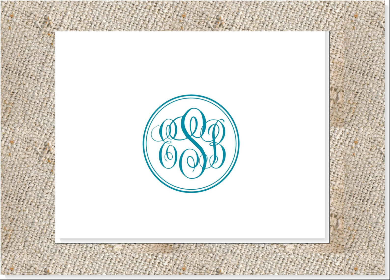 Classic Script Monogram Stationery 25 Notes & Envelopes - Etsy