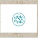 Classic Script Monogram Stationery - 25 Notes & Envelopes - Etsy