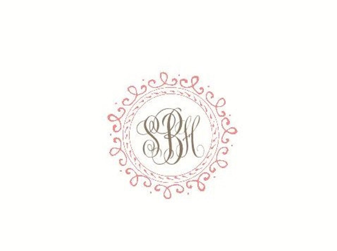 Classic Script Monogram Stationery 25 Notes & Envelopes - Etsy
