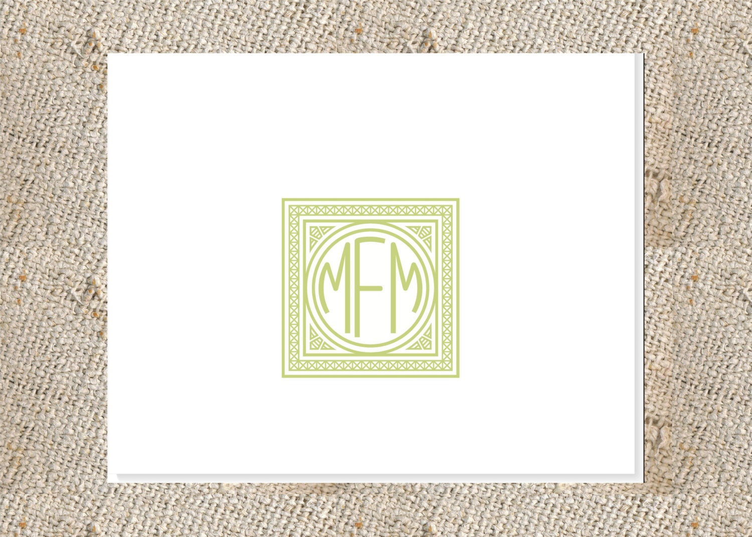 Monogrammed Stationery 25 Folded Notes & Envelopes - Etsy