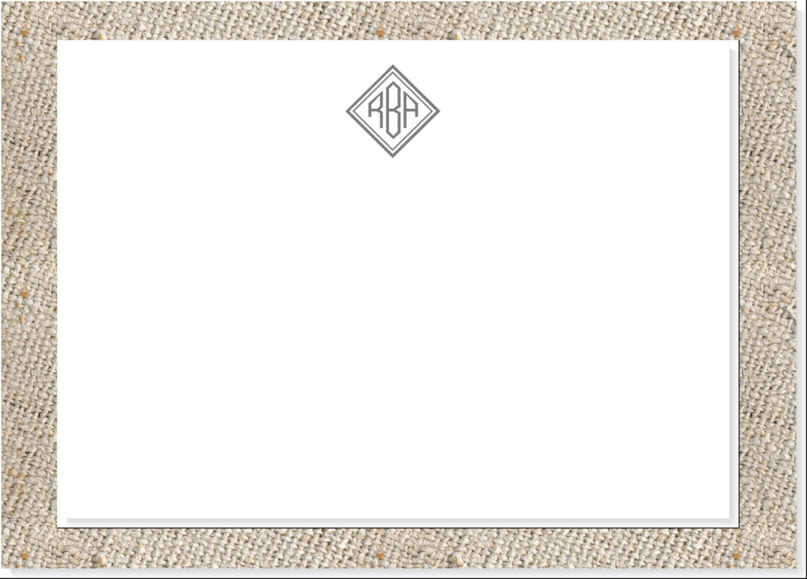 Monogram Note Cards 25 Cards & Envelopes - Etsy