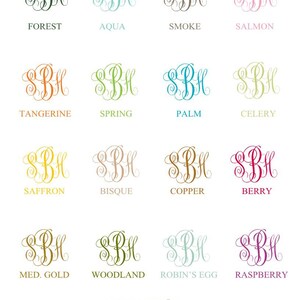 Classic Script Monogram Stationery 25 Notes & Envelopes - Etsy