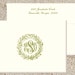 Monogrammed Stationery 25 Folded Notes & Envelopes - Etsy