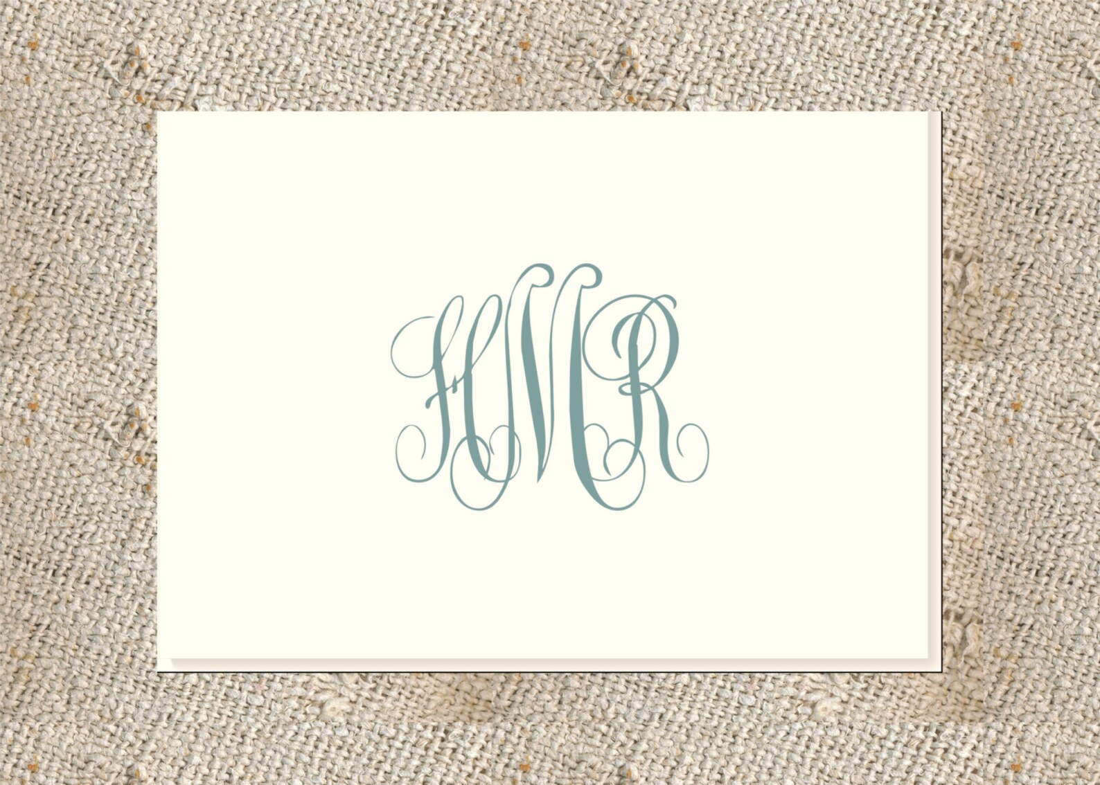 Classic Script Monogram Stationery 25 Notes & Envelopes - Etsy