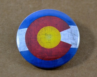 State Flag Pin Colorado Flag State Flag Button State Pin State - Etsy