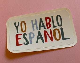 Yo Hablo Español - Etsy
