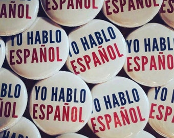 Hablo Español Pin - Etsy
