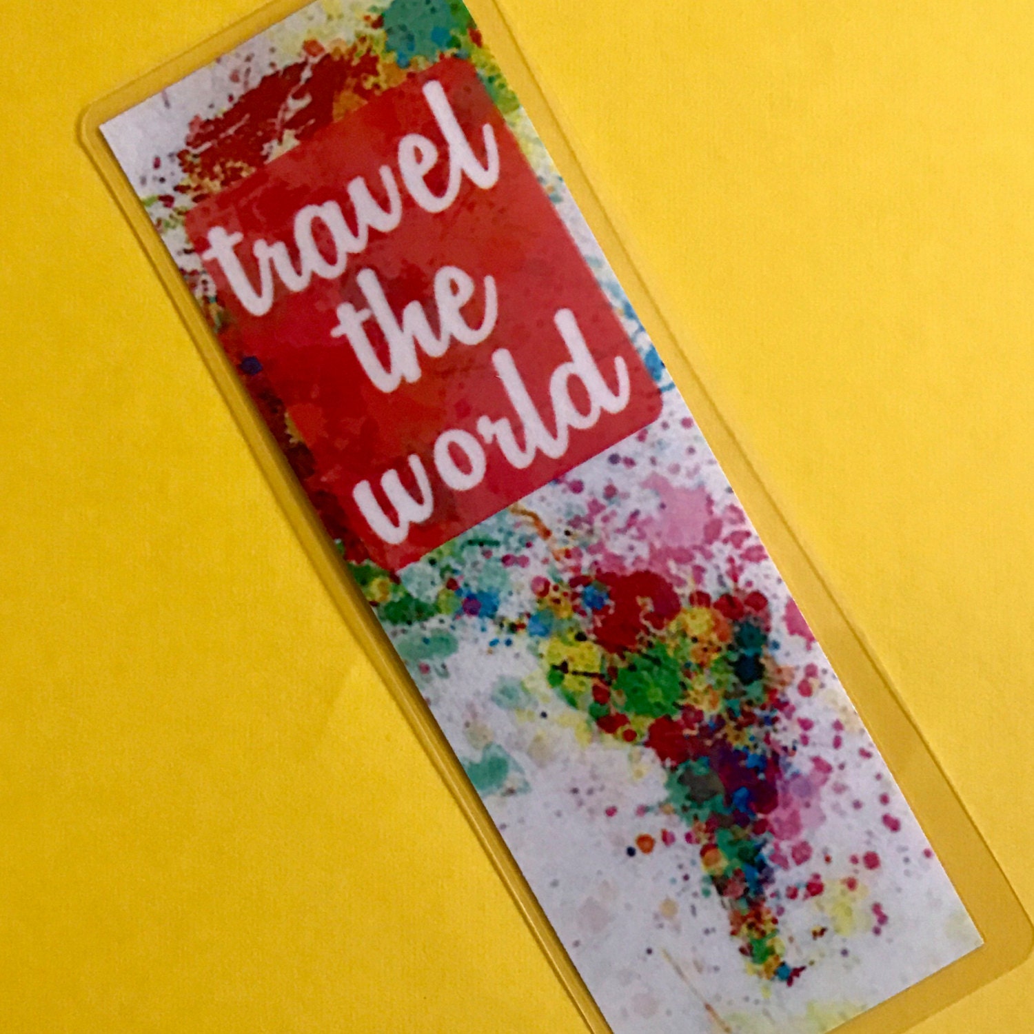 Travel the World Bookmark World Traveler Gift Reader Quote | Etsy
