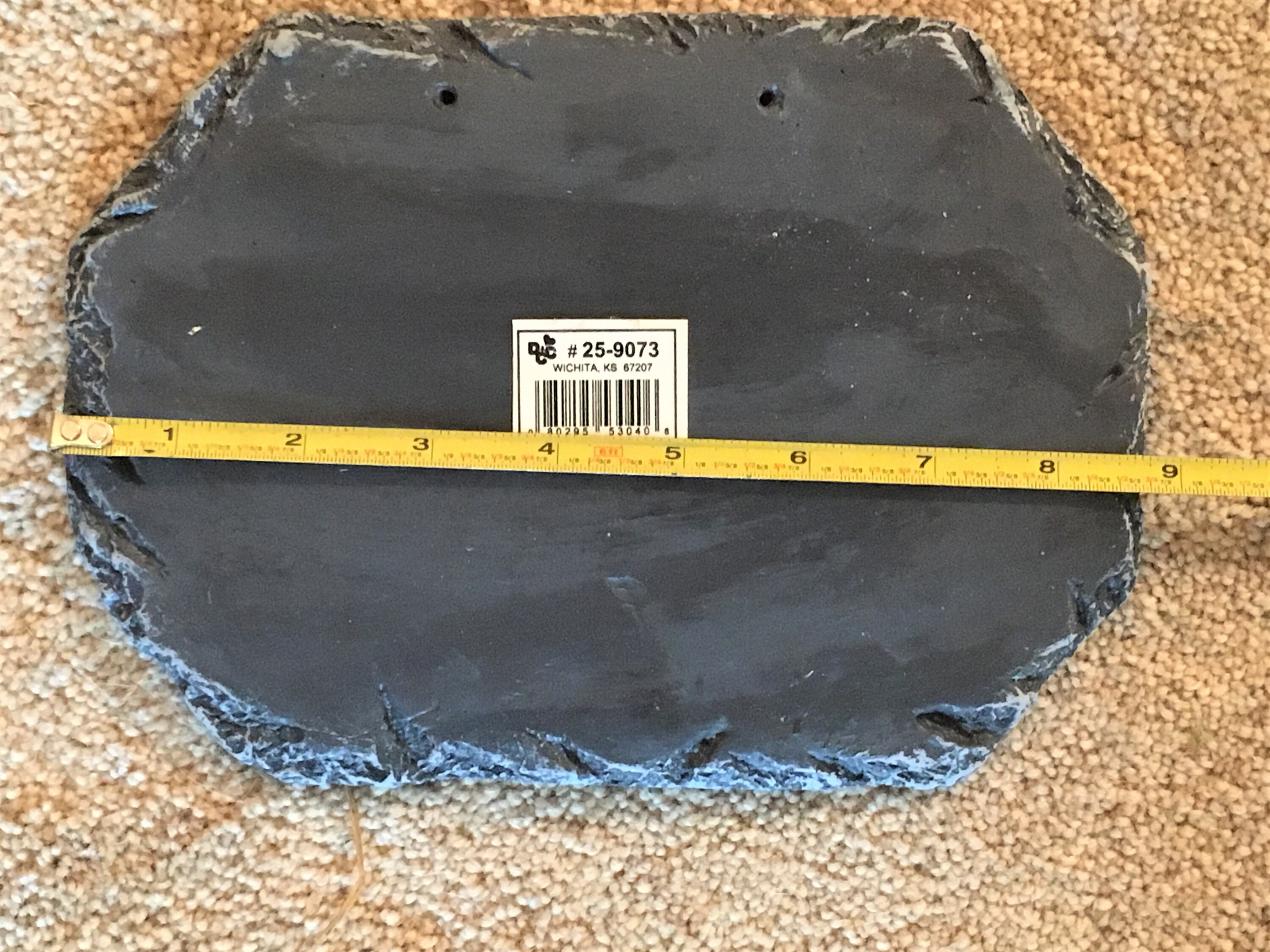 2 DCC 8.75" X 6.25" Plaster Craft Slate Looking Plaque #25-9073 ~ Matte ...