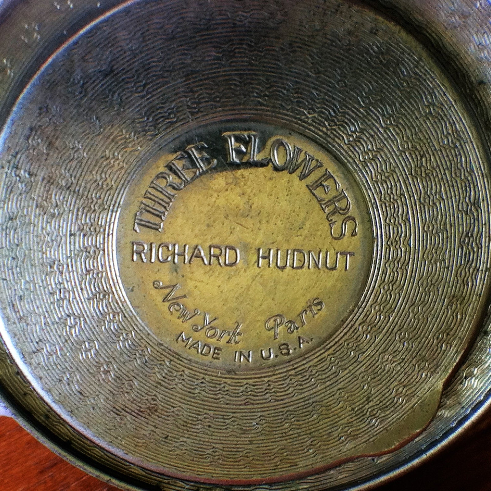 Vintage Richard Hudnut Three Flowers Tri-fold Chrome Compact - Etsy