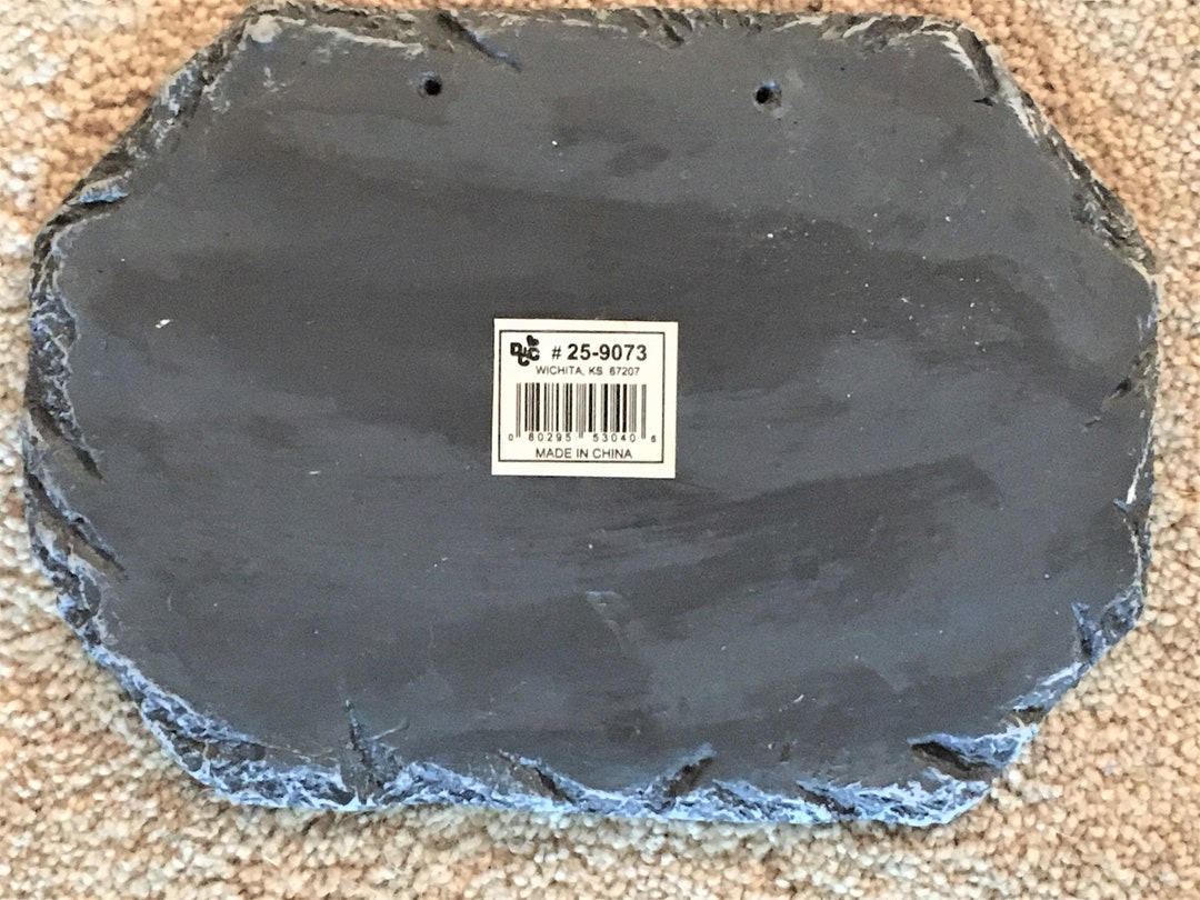 2 DCC 8.75" X 6.25" Plaster Craft Slate Looking Plaque #25-9073 ~ Matte ...