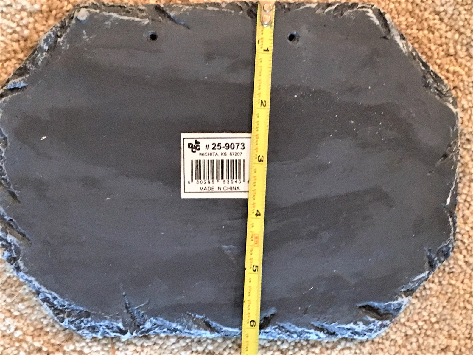 2 DCC 8.75" X 6.25" Plaster Craft Slate Looking Plaque #25-9073 ~ Matte ...