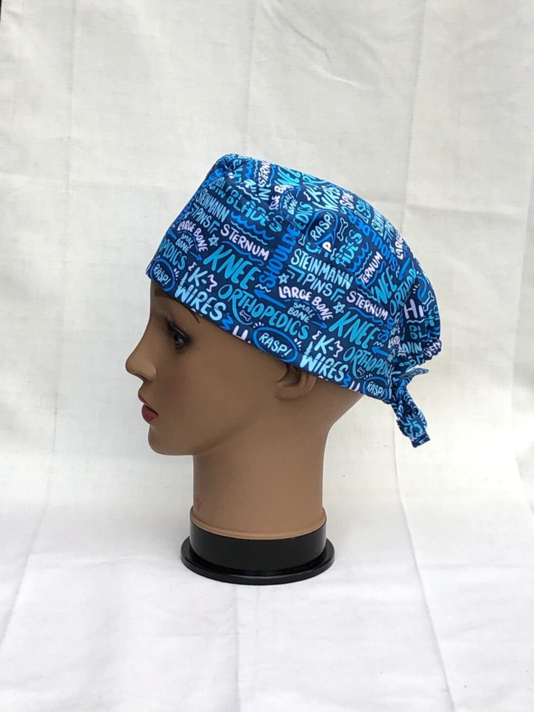 Unisex Scrub Hat-ortho Scribbles-regular & Euro Size-usa Made-scrub ...