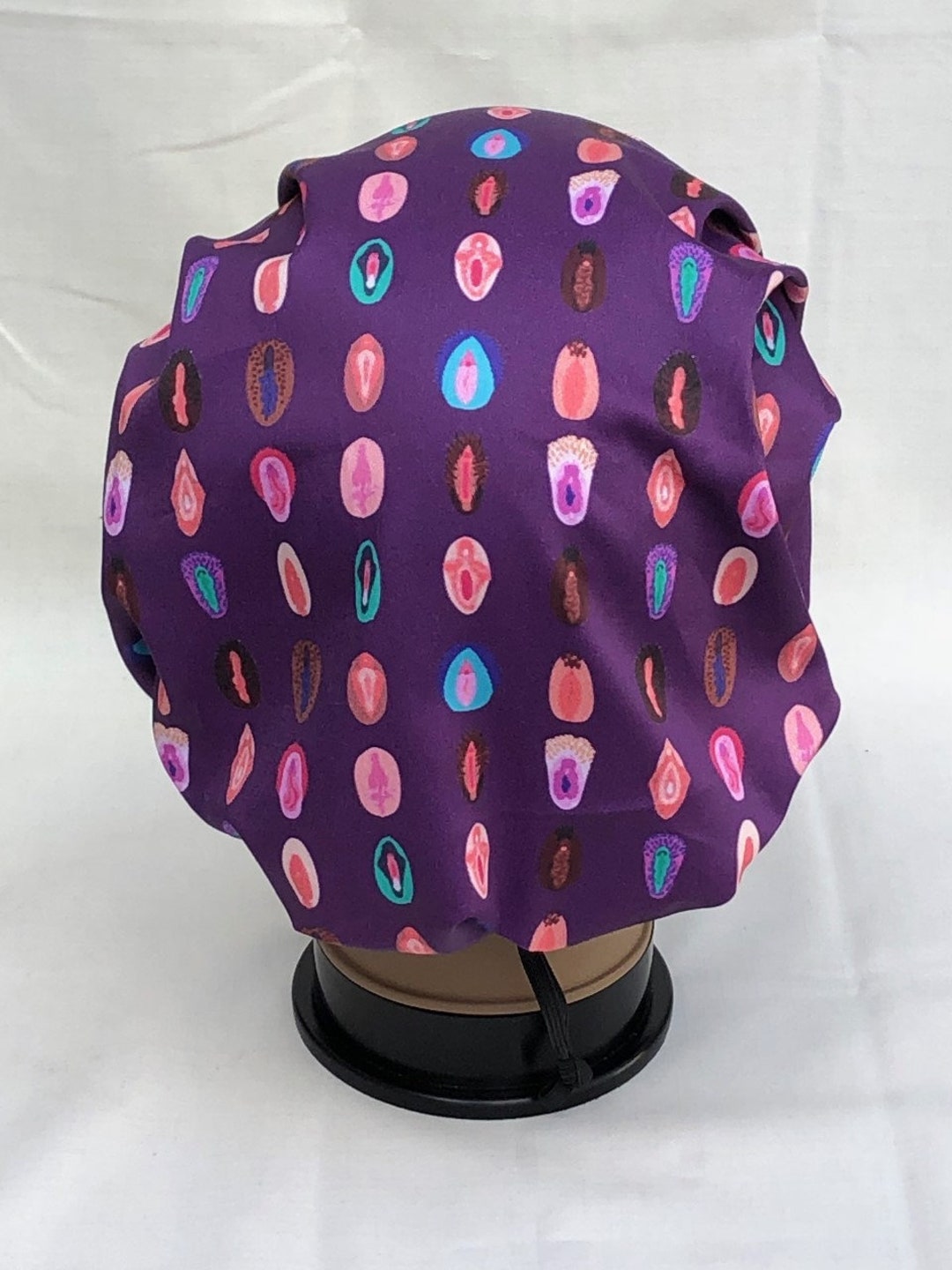 Bouffant Scrub Hat-l&d Nurse-variety of Vulvas-purple-made in Usa-scrub ...