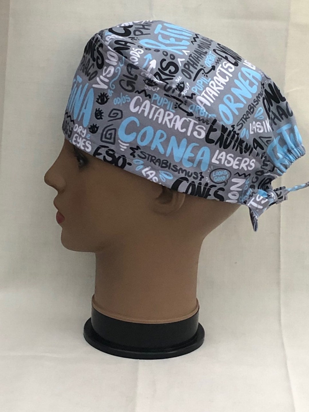 Unisex Scrub Hat-ophthalmology Scribbles-regular & Euro Size-usa Made ...