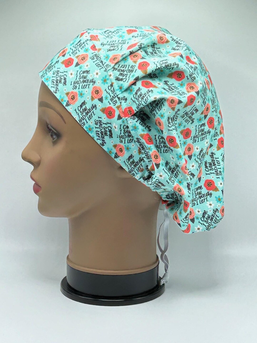 Bouffant Scrub Hat-i Came I Saw I Had Anxiety I Left-made in Usa-scrub ...