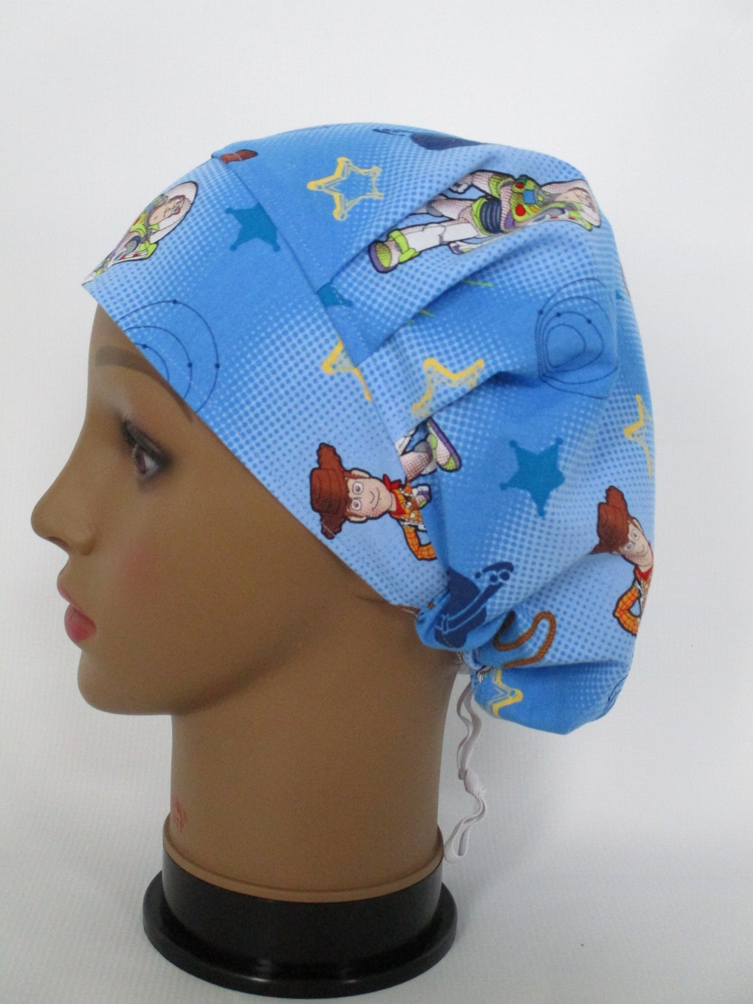 Bouffant Scrub Hat-toy Story Woody and Buzz-usa Made-scrub Caps ...