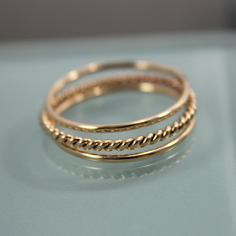 Gold Ring Set - Etsy