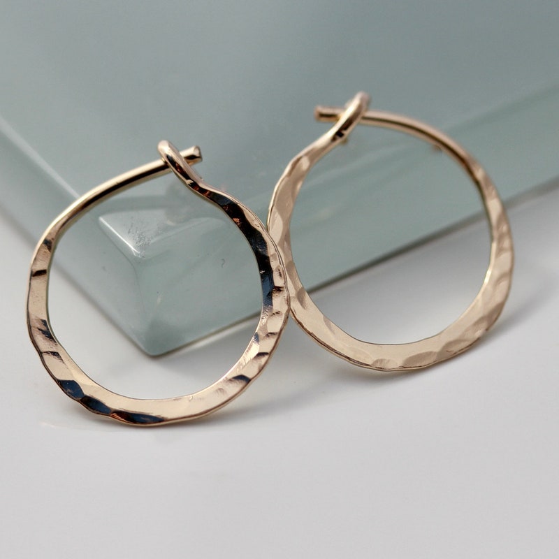 Flat Gold Hoops 2 Inch - Etsy