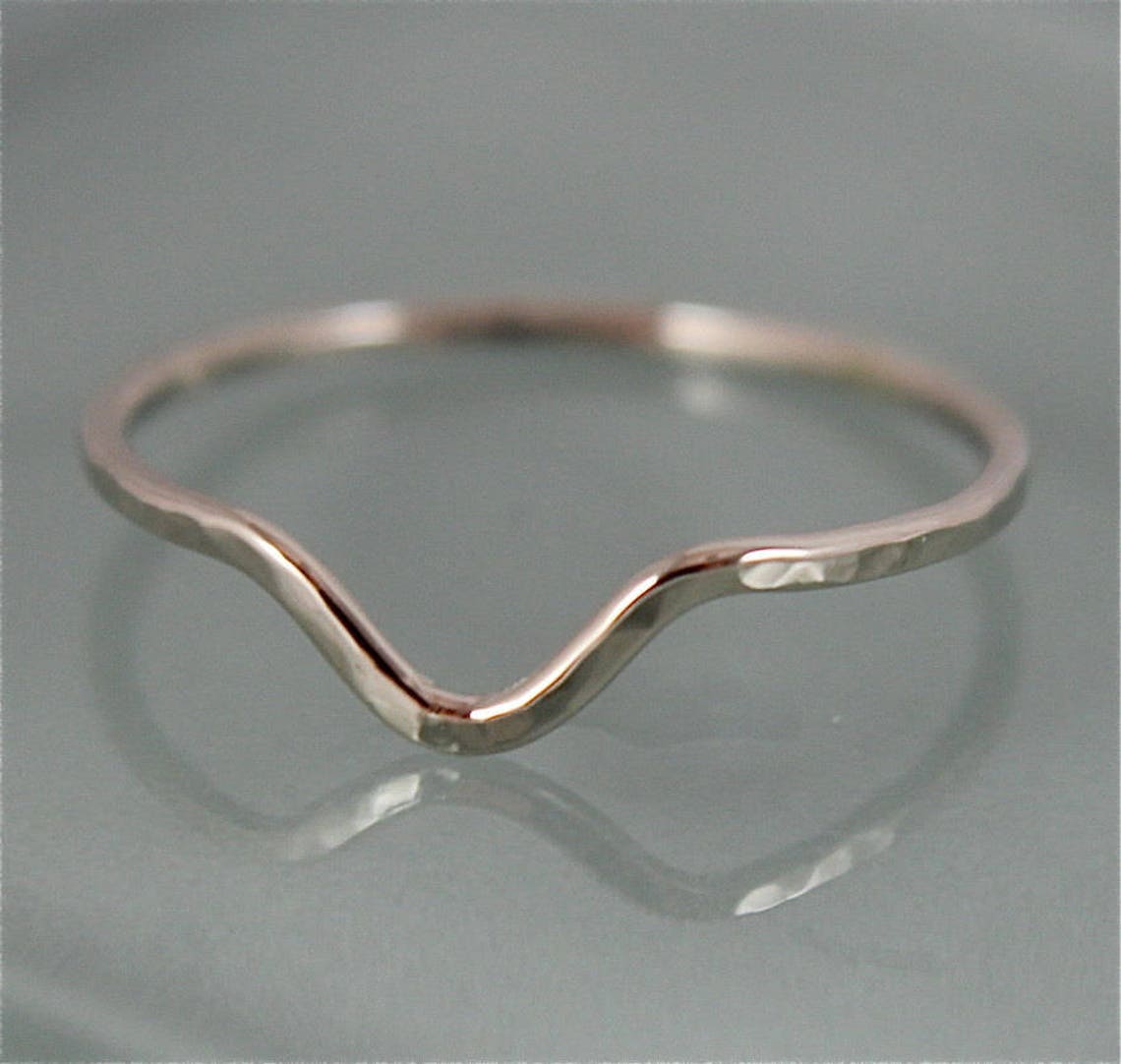 Contour Ring Mountain Ring Nesting Wedding Band Customizable - Etsy