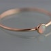 Wavy Silver Bangle 1.6mm Handmade Wave Pattern Bracelet Shiny Finish ...