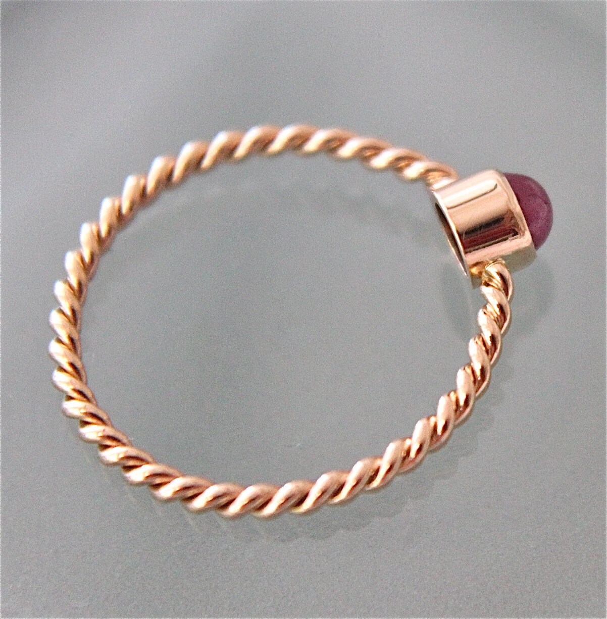 Ruby Twist Ring July Birthstone 14k SOLID Yellow Gold Twist - Etsy