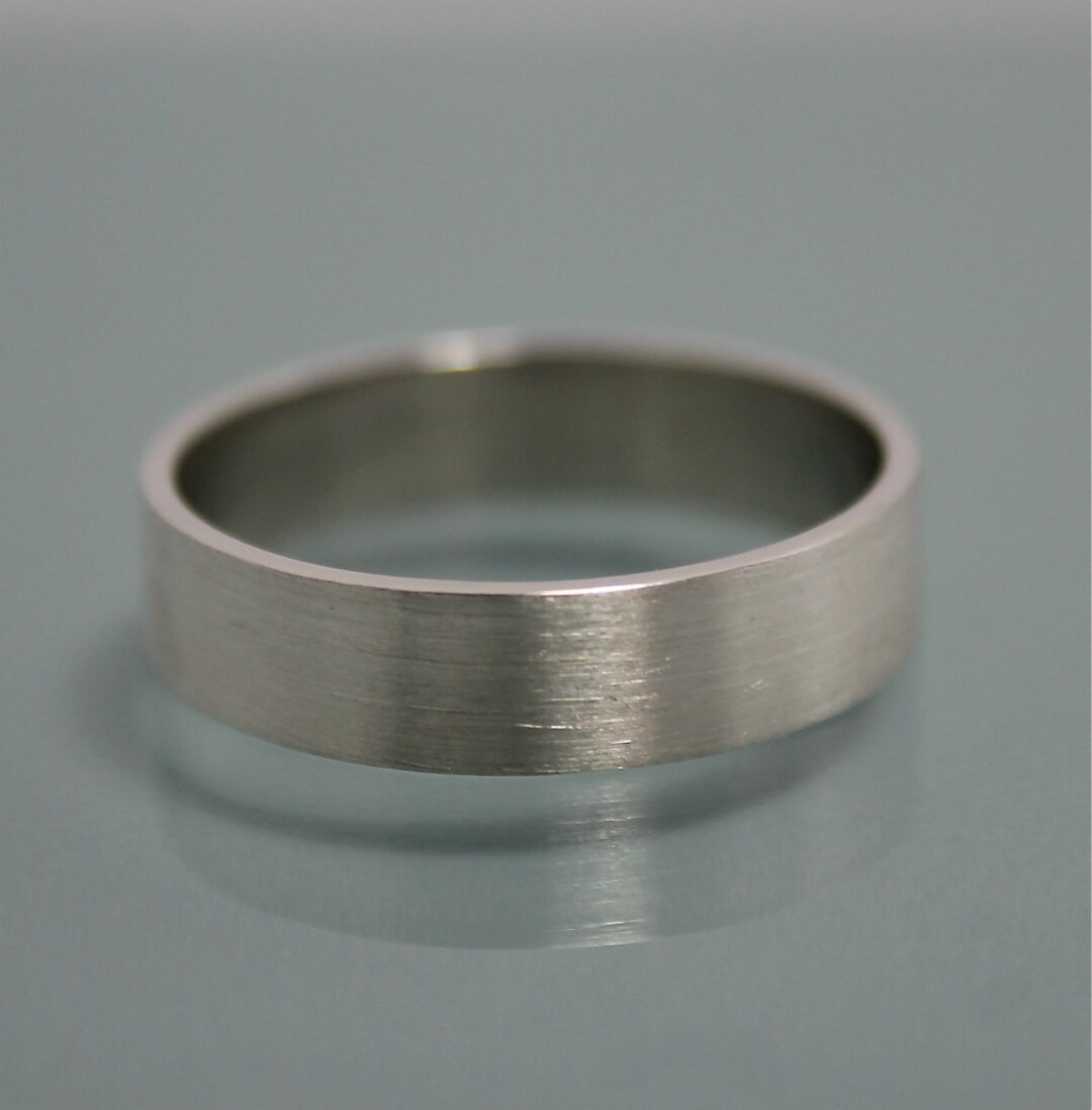 Silver Ring Right Angles Brushed Satin Matte Recycled Sterling Silver ...