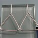 Triangle Earrings Silver 1" Geometric Equilateral Triangle Earrings ...