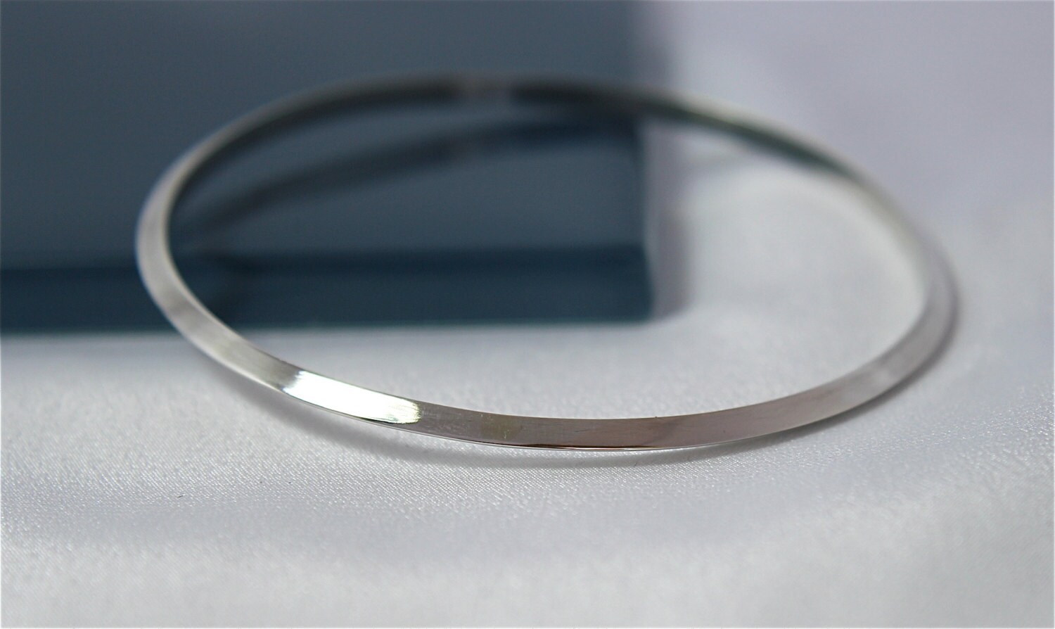 Sterling Silver Triangle Bangle Bright Finish Stacking Bracelet - Etsy
