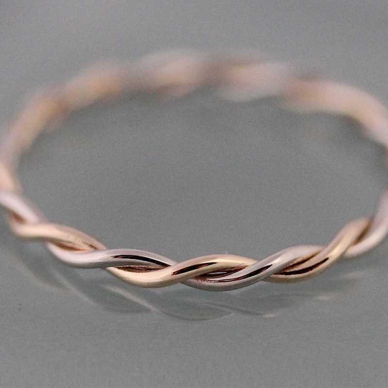Two Initial Twisted Ring - Etsy