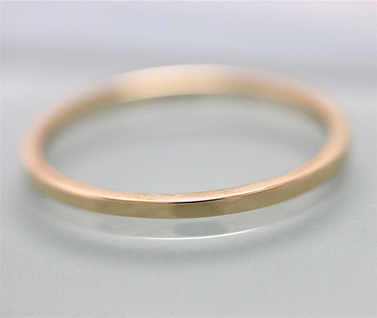 18k Gold Wedding Band Square Ring SOLID Gold 1.5mm Square | Etsy