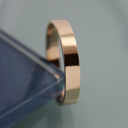 Rustic Wedding Ring 14k Solid Yellow Gold 4mm Men's Band - Etsy