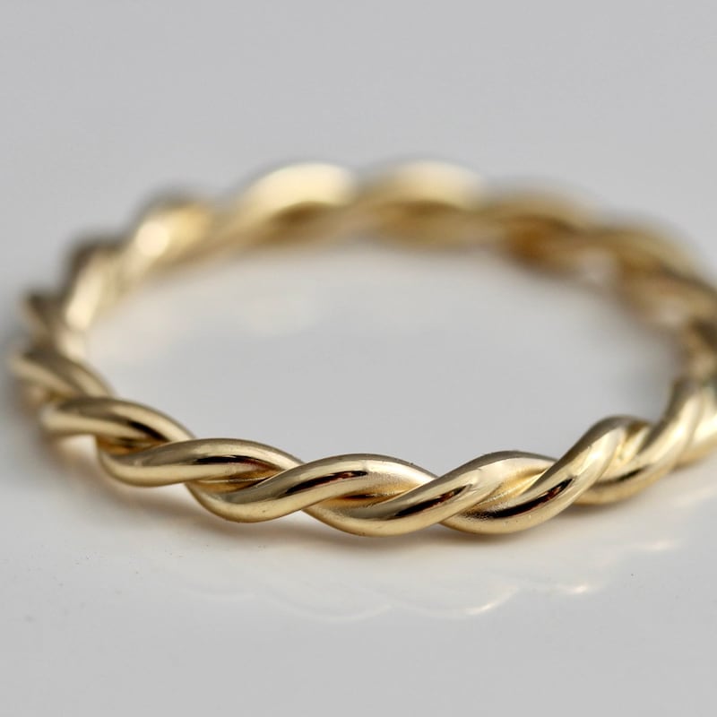 Gold Twisted Ring - Etsy