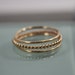 Thin Gold Rings Set of 3 14k SOLID Yellow Gold Stack 1 Very Skinny Rope ...