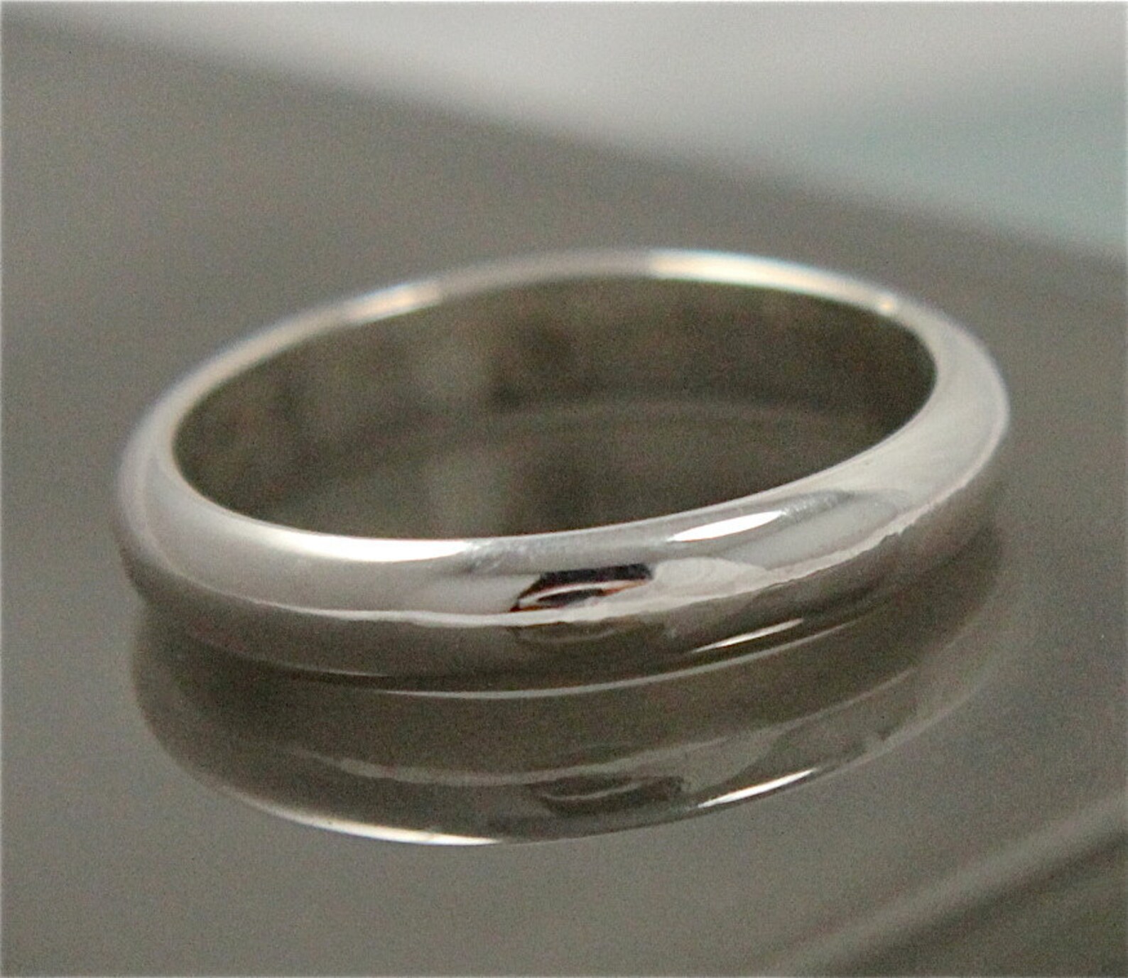 Silver Ring Classic Half Round Dome Men's or Women's - Etsy