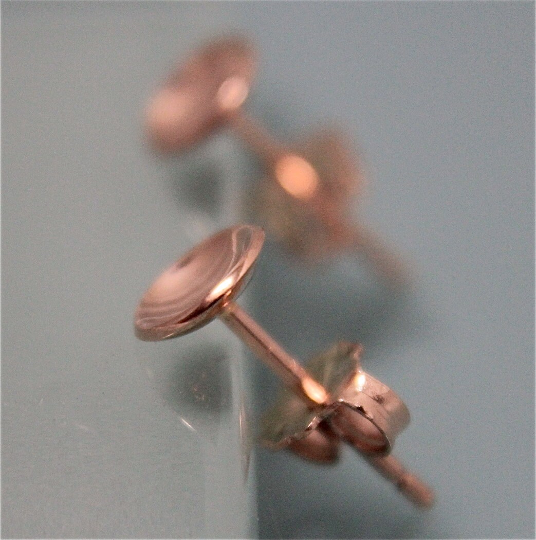 Rose Gold Earrings Cup 14k Solid Gold Tiny Cups Stud Earrings - Etsy
