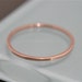 Rose Gold Ring 14k SOLID Rose Gold 1mm Square Thin Stacking - Etsy