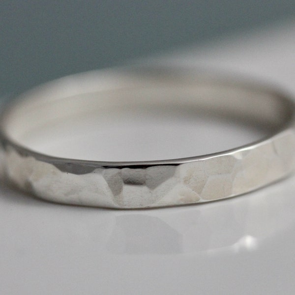 Brushed Silver Ring - Etsy