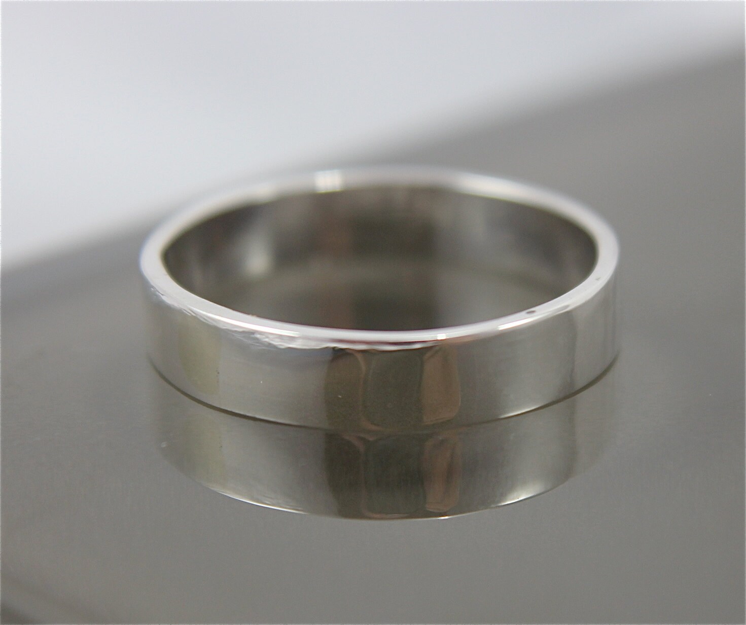 Right Angles Sterling Silver Rectangle 4mm Wide Basic Stacking | Etsy