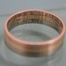Tri Color Wedding Rings Set of 3 - 2mm Brushed 14k Solid Yellow Rose ...