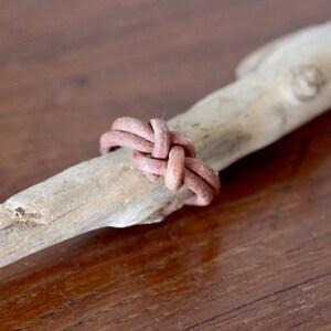 Leather Ring Marine Knot for Men, Handmade Man Ring, Men Gift, Leather ...