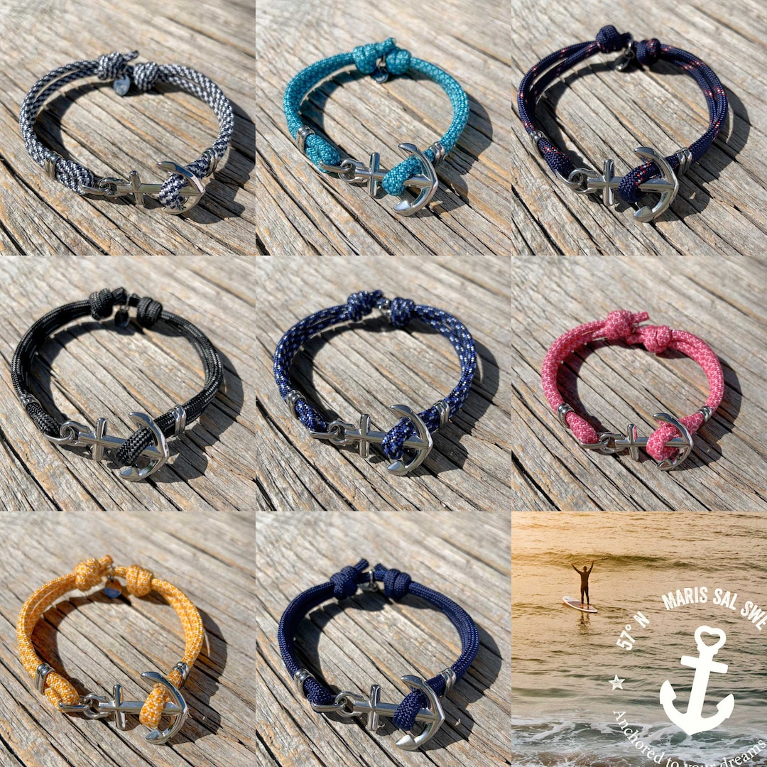 Pulsera impermeable con ancla - Key West - de Maris Sal Nautical ...