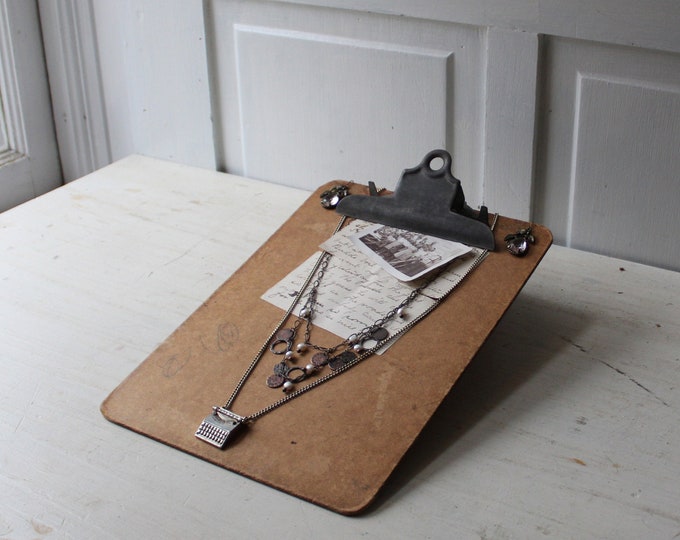 Raised Vintage Clipboard Necklace Display Board - Angled Clipboard for ...
