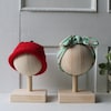 ONE Thick Freestanding Baby Hat Display for Knit Hats Salvaged Wood ...
