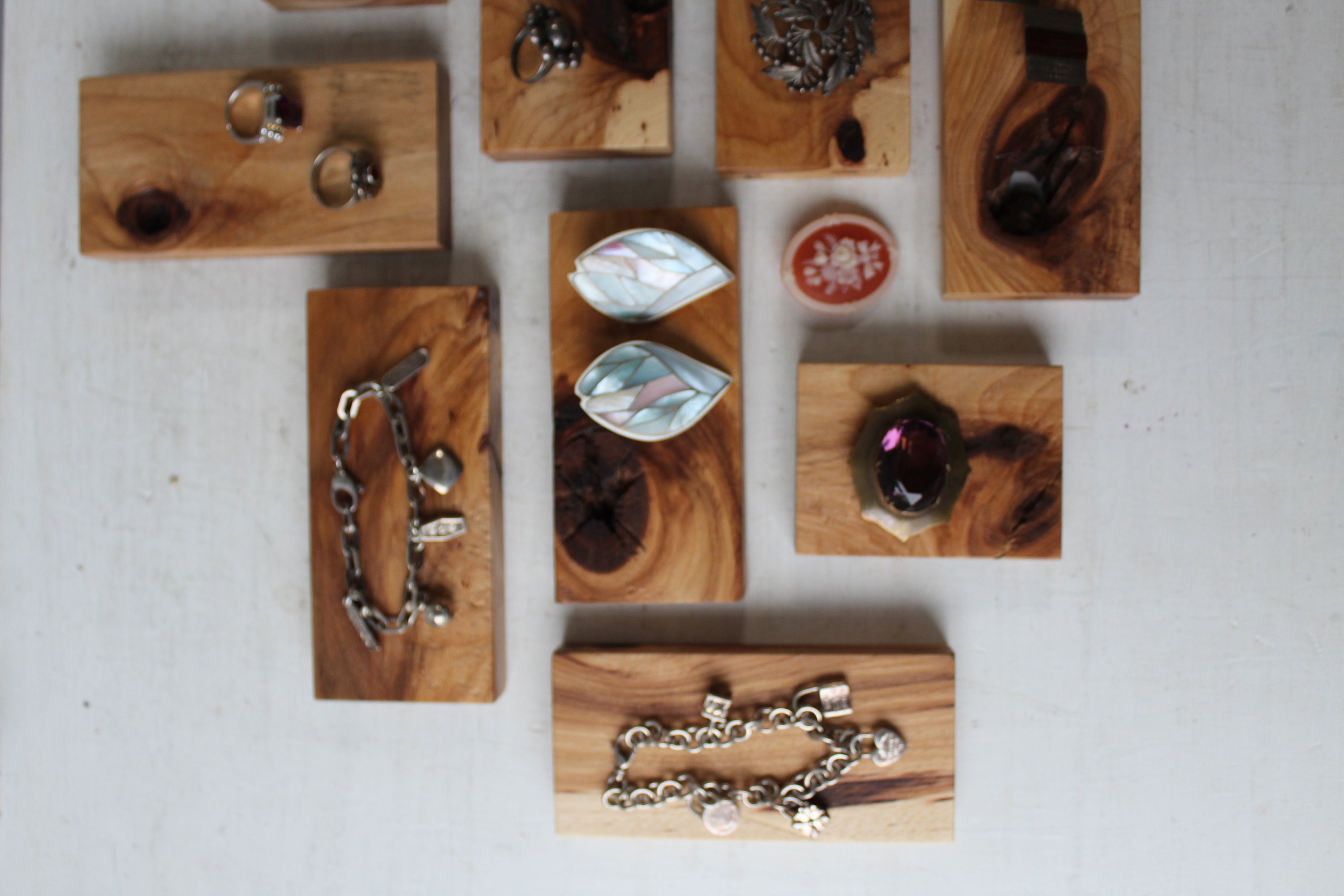 10 Natural Jewelry Display Boards - Necklace Bracelet Ring Display ...