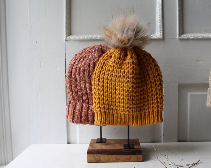 ONE Adult Size Double Hat Display - Rustic Rough Cut Walnut - Retail ...